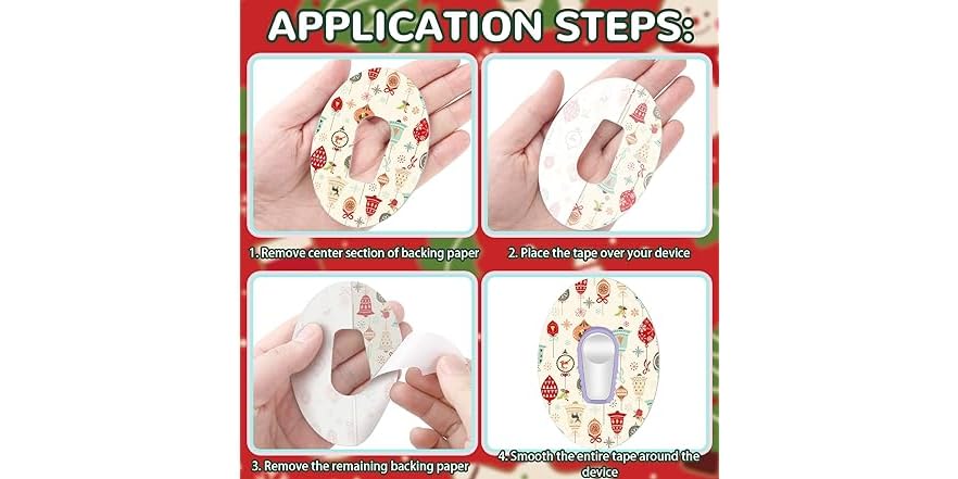 180Pc Oval Adhesive Dexcom Patch (10 Styles)