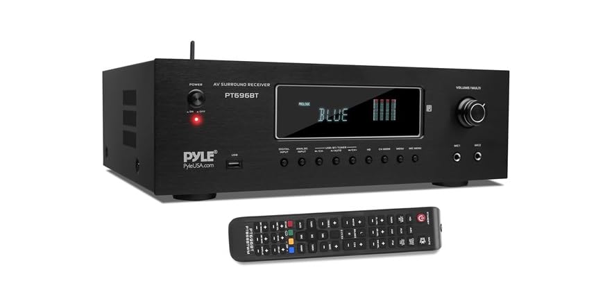 (NEW) Pyle 5.2 Channel Receiver System AV Stereo Amplifier (Open Box)