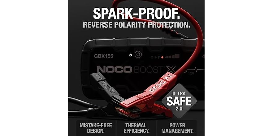 NOCO Boost X GBX155 4250-Amp 12V UltraSafe Portable Lithium Jump ...