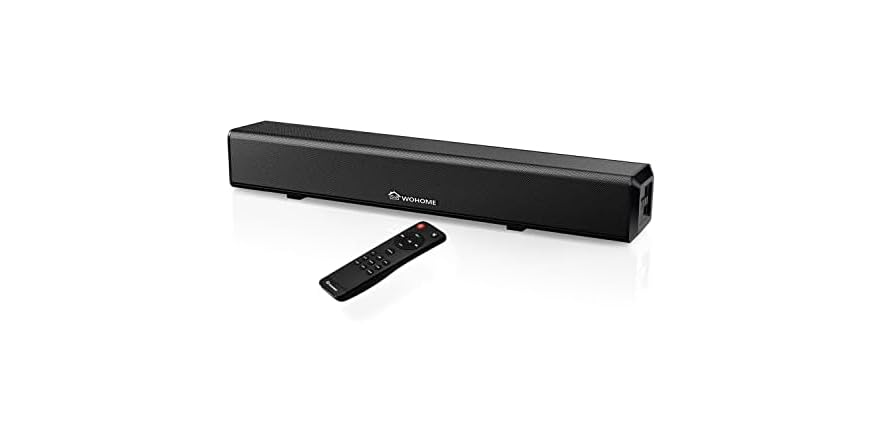 Wohome Small Sound Bars for TV, 50W 16-Inch Ultra Slim Mini (Open Box)