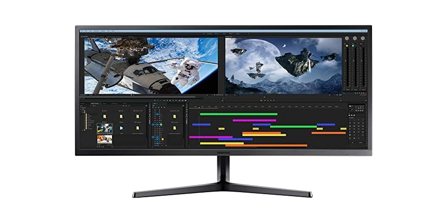 SAMSUNG 34-Inch SJ55W Ultrawide Gaming Monitor (LS34J550WQNX (Open Box)