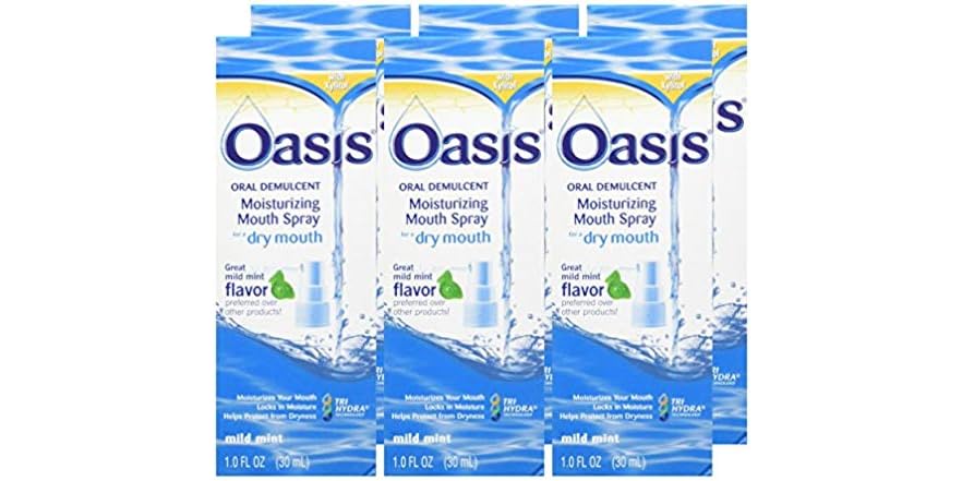 Oasis Dry Mouth Spray, 1 oz (6 Pack)