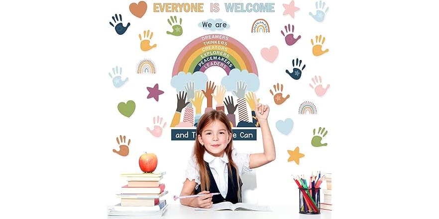92Pc One World Together Classroom Decor