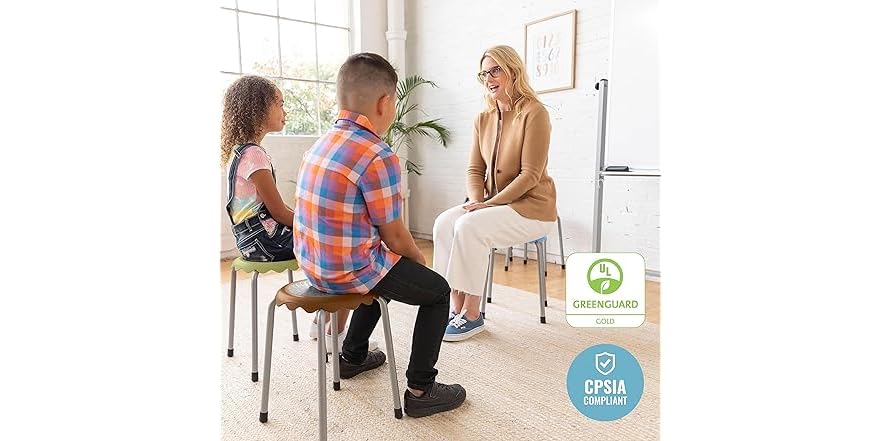 ECR4Kids Daisy Stackable Stool Set