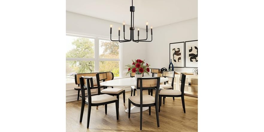 6 Bulb Adjustable Height Light Fixture