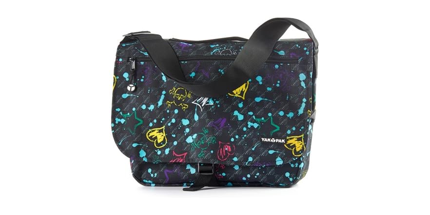 Yak Pak Messenger Bag - Heart & Skull