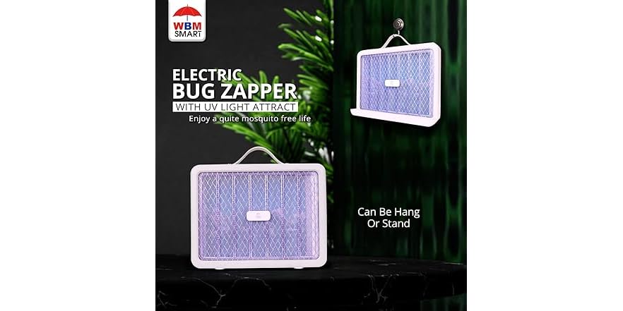 WBM Smart Electric Bug Zapper UV Light