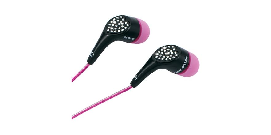 Hello Kitty Jeweled Earbud Headphones