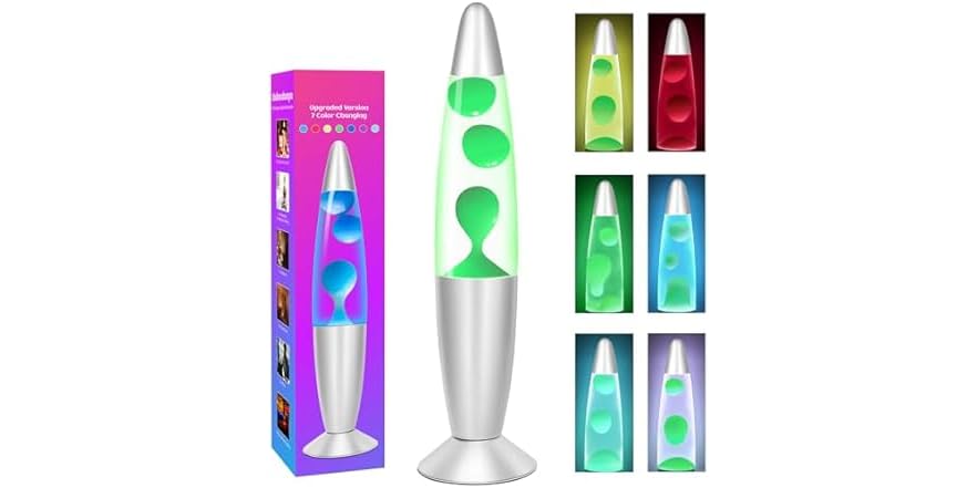 LED Color Changing Liquid Motion Lamp, Green
