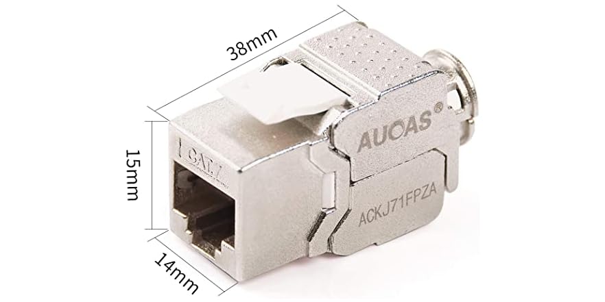 AUCAS Cat7 Keystone Jack Adapter