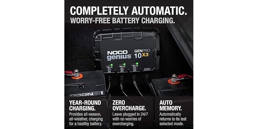 NOCO 3-Bank, Marine Battery Charger
