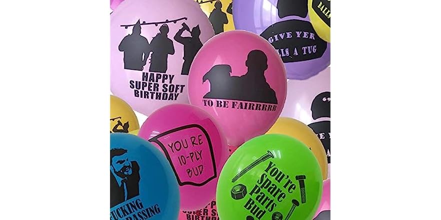 48 Super Soft Birthday Party Balloons (12 inch)