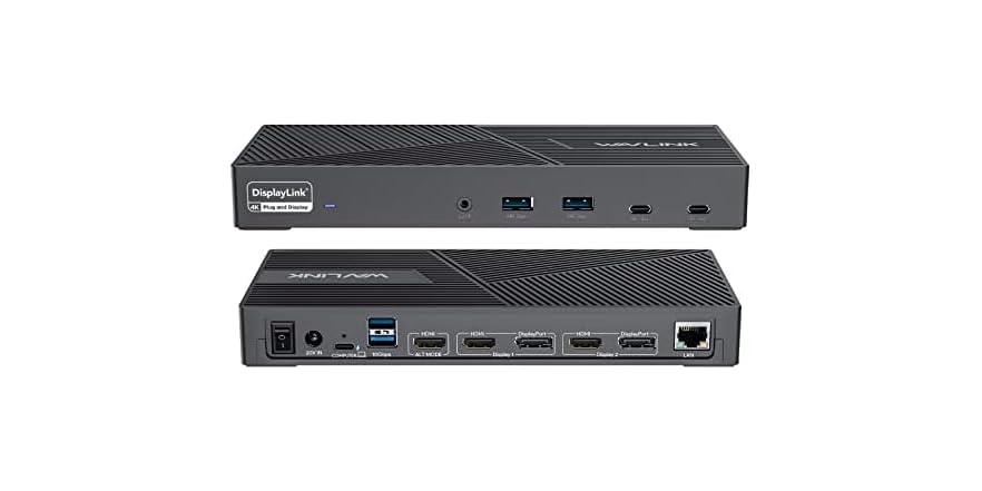 WAVLINK DisplayLink Docking Station Triple Monitor (Open Box)