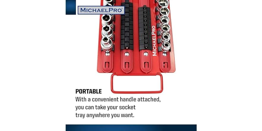 MichaelPro MP014006 80 Pcs Socket Tray Rack