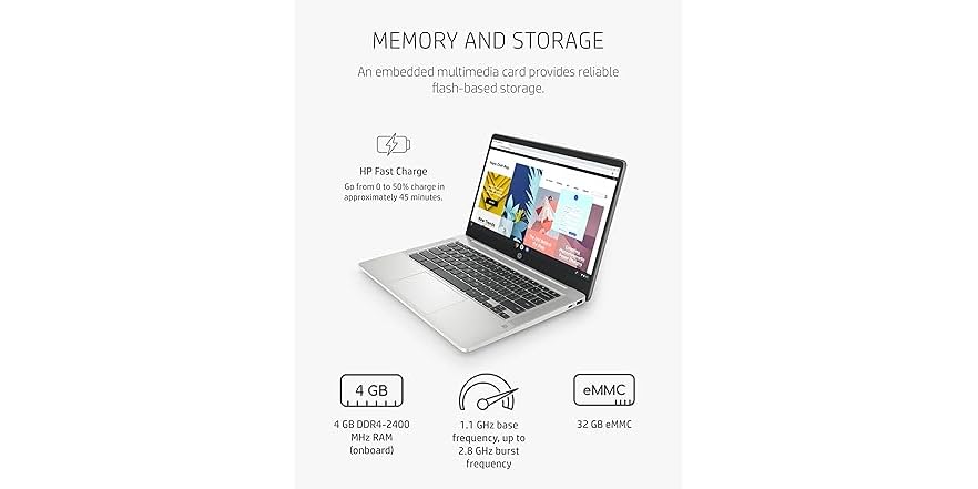 HP Chromebook 14 Laptop (Open Box)