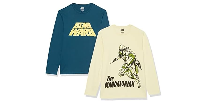 Amazon Disney Men's Long-Sleeve Pack of 2
