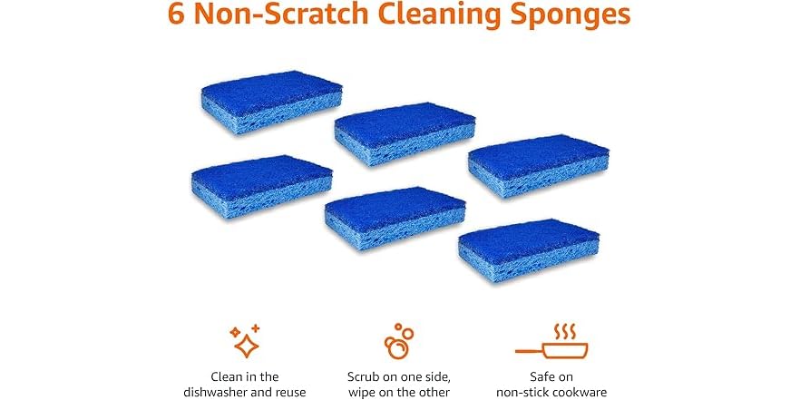 Amazon Basics Sponges 6pk