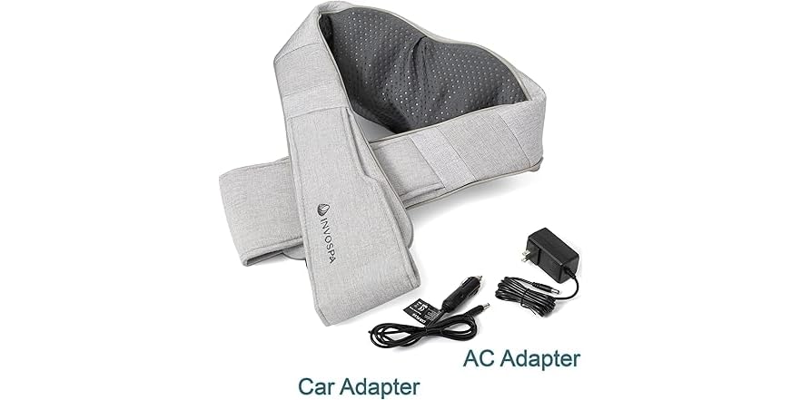 InvoSpa Shiatsu Back Shoulder and Neck Massager with Heat
