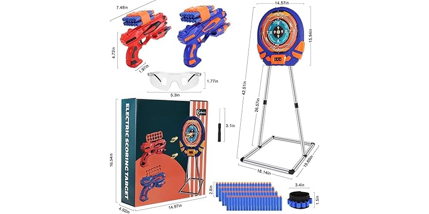 Nerf Gun and Target Bundle