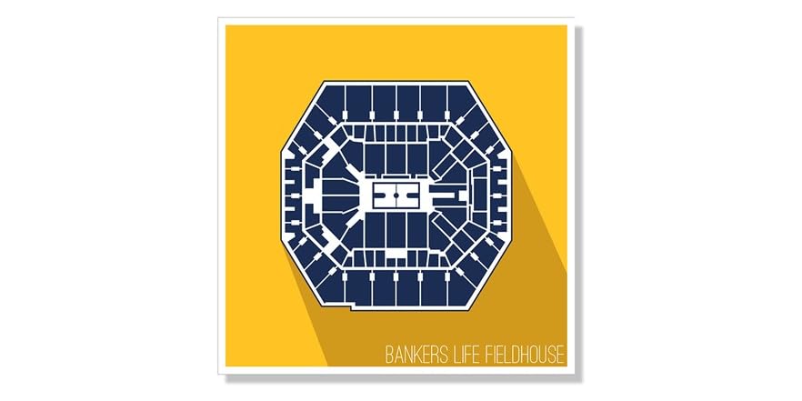 NBA 24x24 Seating Map Poster - Pick Team