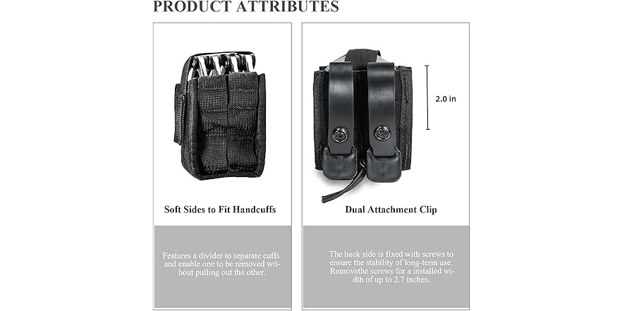 JvBto Double Handcuff Holster