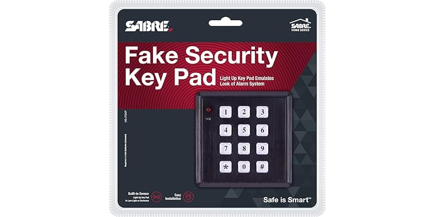 SABRE Fake Security Keypad Black