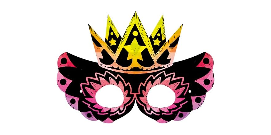 Scratch Face Masks Art