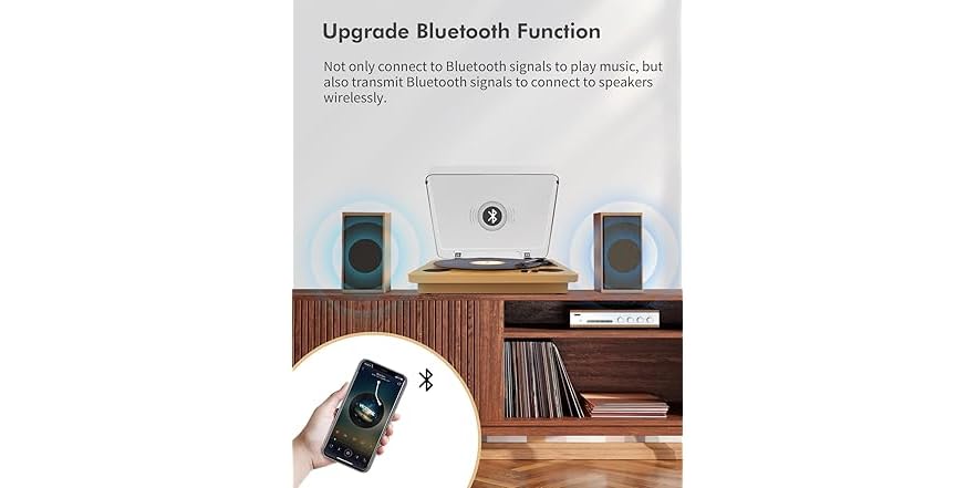 Popsky Record Player Built-in Stereo (Open Box)