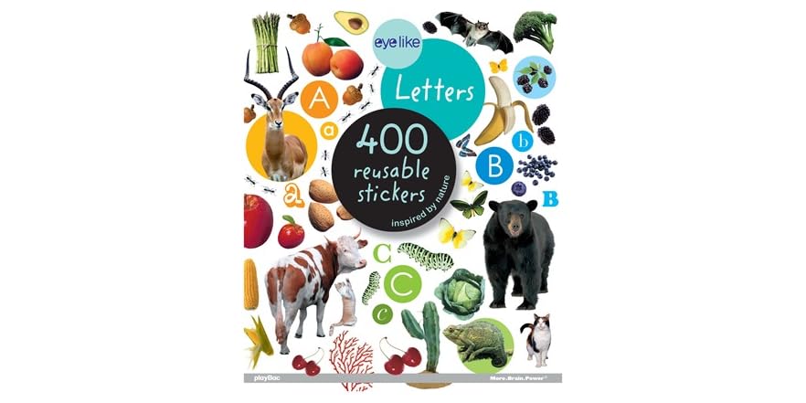 3-Pack Eyelike Stickers Books - 2 Choices