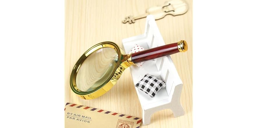 Magnifying Glass 6X Handheld Magnifier