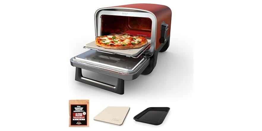 Ninja Woodfire Pizza Oven, 8-in-1, BBQ Smoker, Up to 700°F (Open Box)