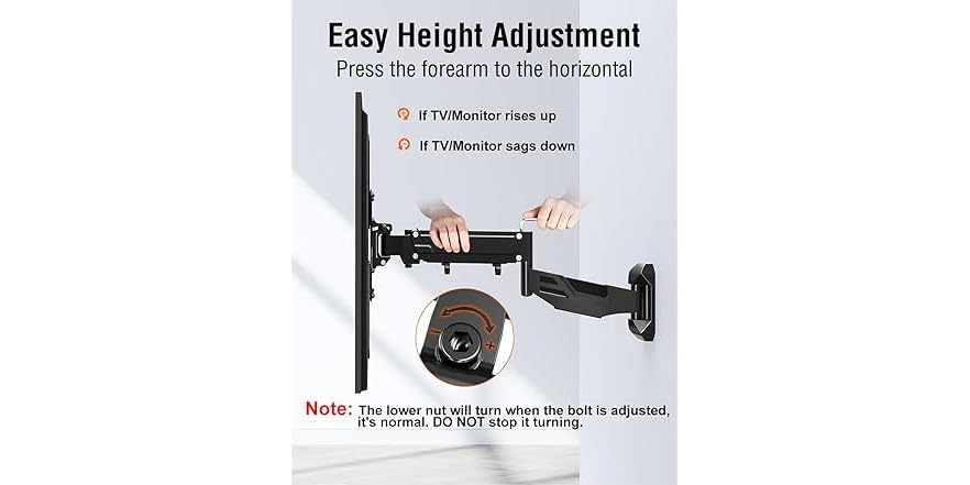 ELIVED Height Adjustable TV Mount | 23-55In