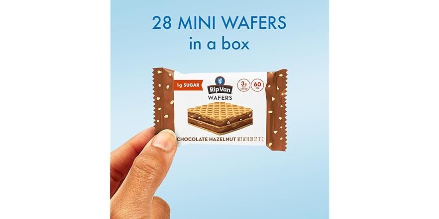 (56ct) Rip Van Chocolate Hazelnut MINI Wafers
