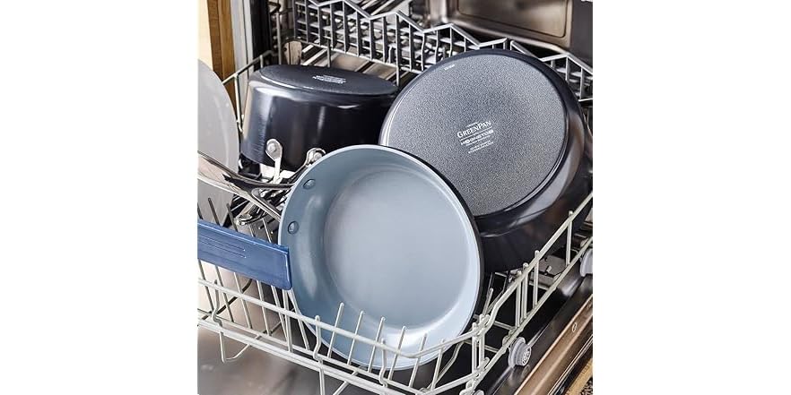 GreenPan Levels Stackable Hard Anodized Frying Pan Set
