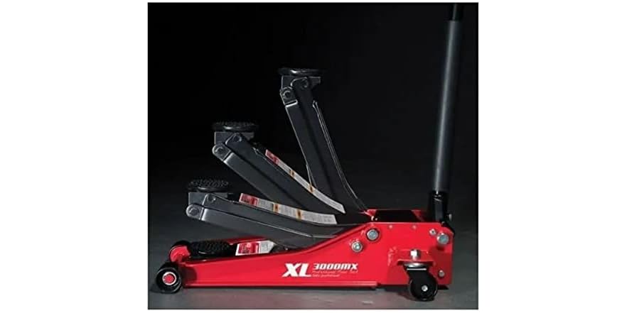 Reinforced Hydraulic Skate Jack 3 Ton Red Arcan