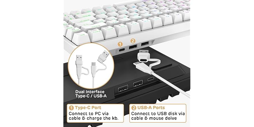 Royal Kludge RK84 Mechanical Keyboard (Open Box)