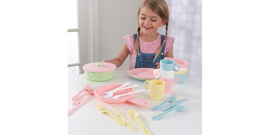KidKraft 27-Piece Pastel Cookware Set