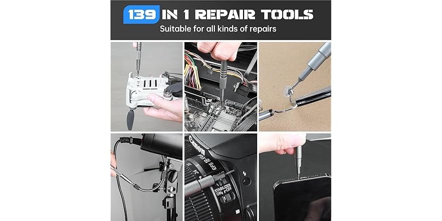 HMEY STORE 128 in 1 Screwdriver Set