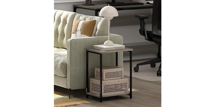 Furinno Simplistic Metal Frame End Tables