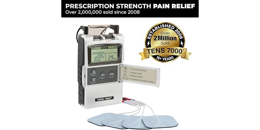 TENS 7000 Digital TENS Unit with Accessories