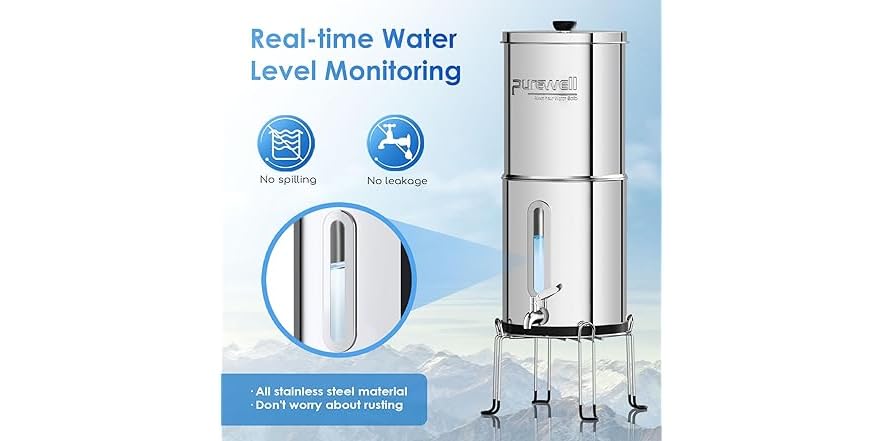 Purewell Gravity Water Filter System (Open Box)