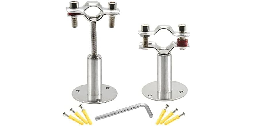 2 PC Ceiling Mount Pipe Clamp Support