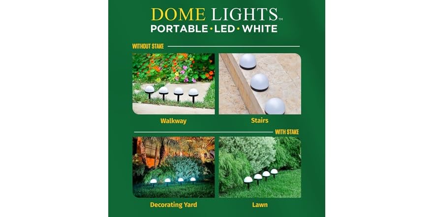 1, 2 or 3-PK Dome Lights