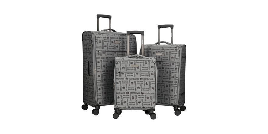 ROBERTO CAVALLI Logo 3pc Luggage Set