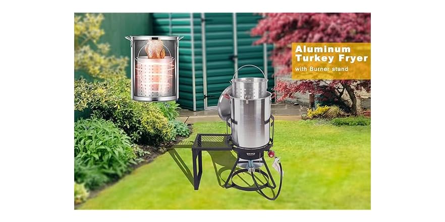 Fire Riot 30Qt Turkey Fryer w Side Table