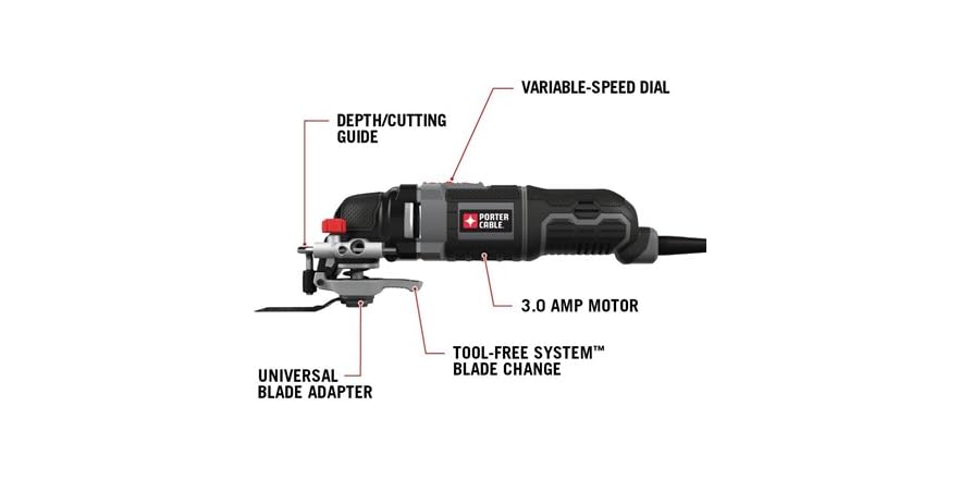 Porter-Cable 3-Amp Oscillating Multi-Tool Kit