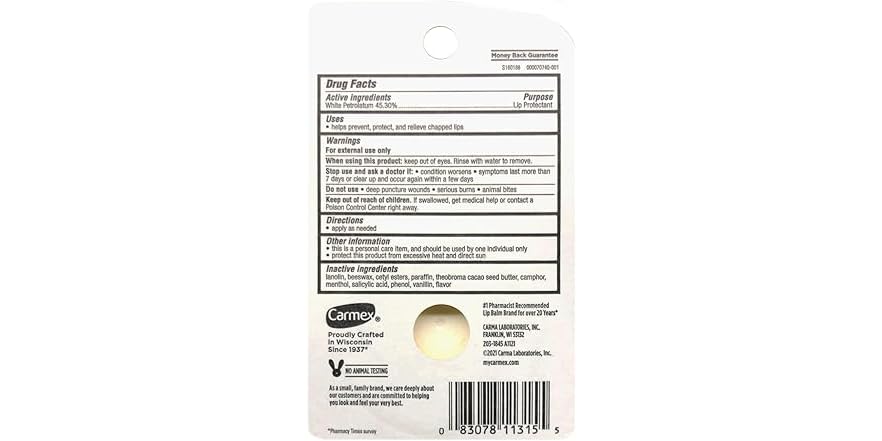 Carmex The Original Lip Balm, .25oz