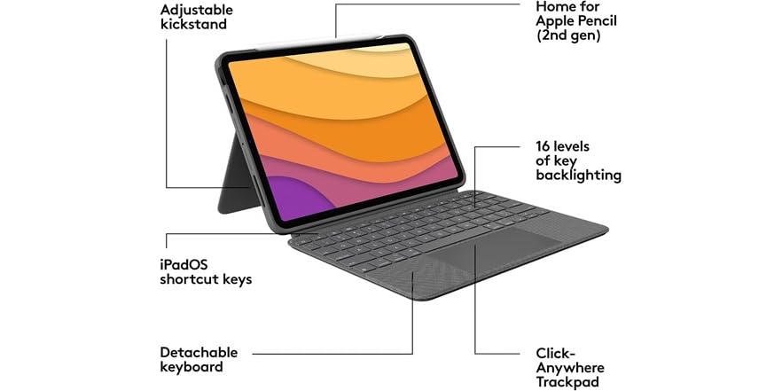 Logitech Combo Touch iPad Air Keyboard Case (Open Box)
