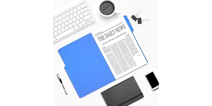 Amazon Basics 3 Tab File Folders