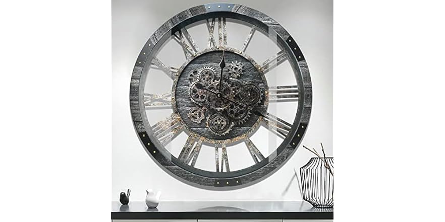 DORBOKER 27 Inch Large Wall Clock